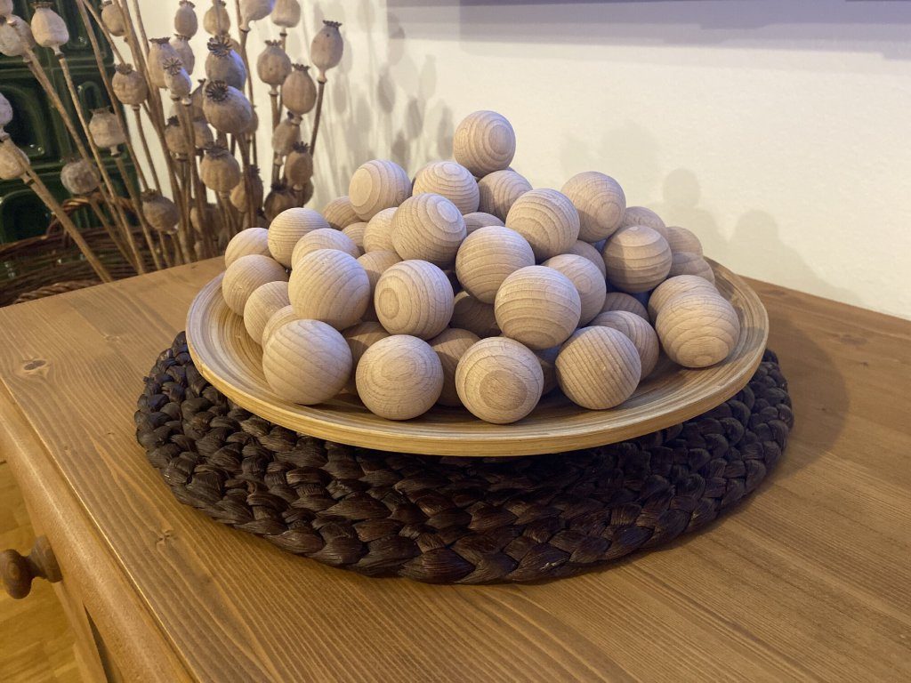 BaaVi Set 12ks dřevěných kuliček - BaaVi - Motorické a hry - Malvík.cz