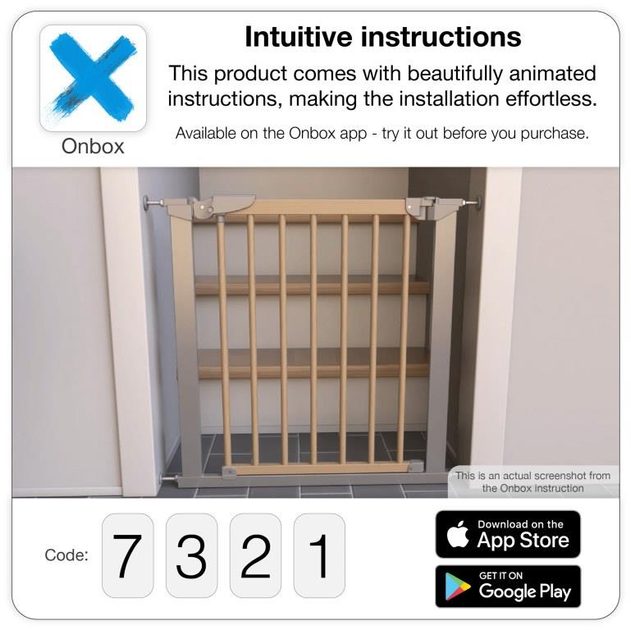 Baby Dan Tlaková zábrana BabyDan Tora, buk/silver, FSC 100% - Baby Dan ...