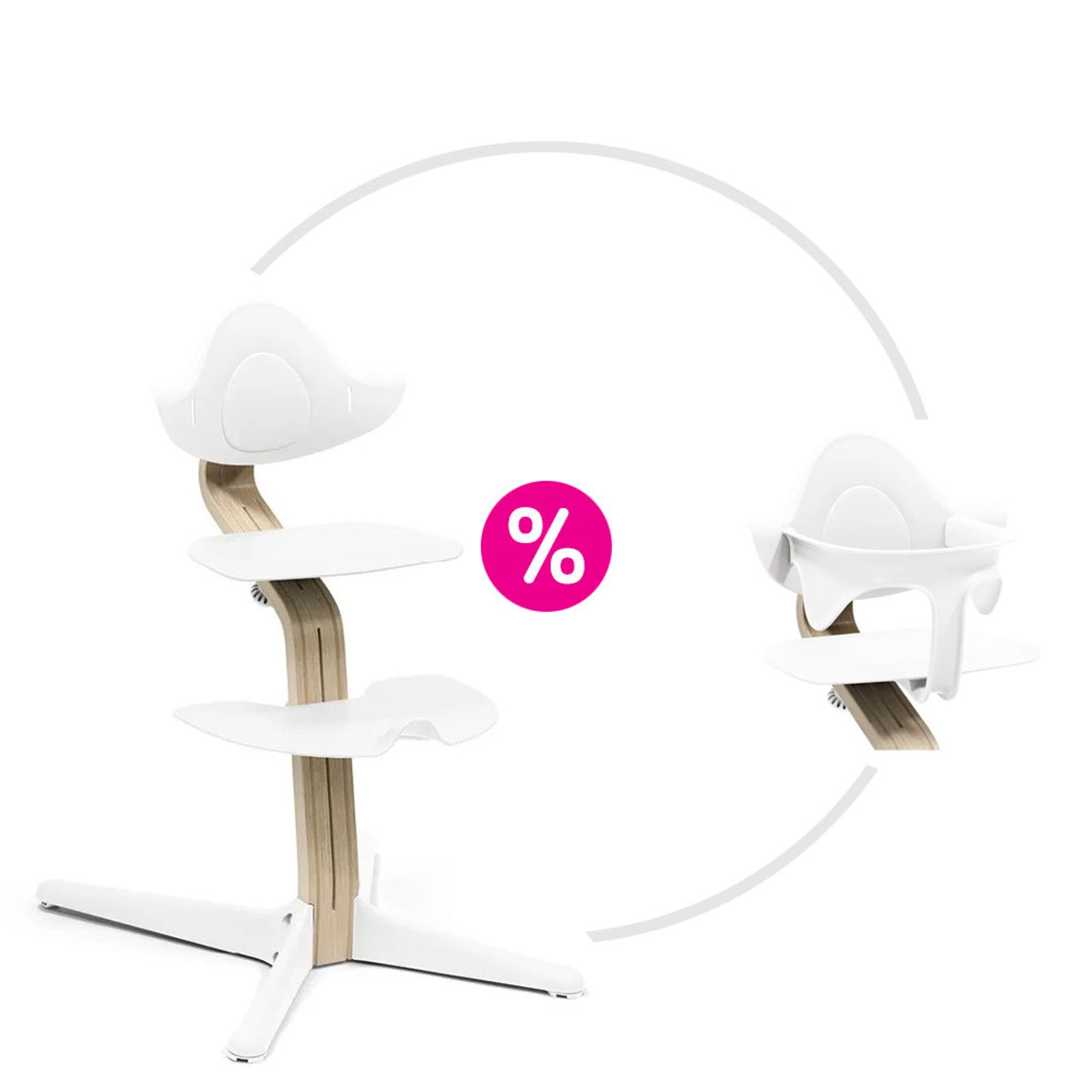 STOKKE® Nomi® + Baby set ZDARMA - STOKKE® - Jídelní židličky dřevěné ...