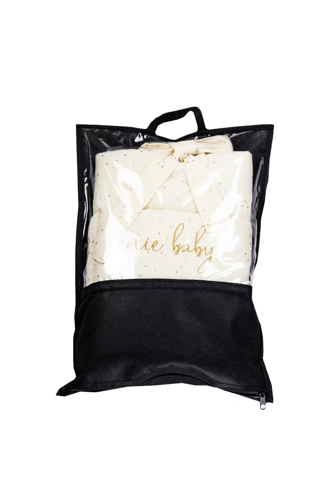 enie baby Mušelínový kapsář béžový se zlatými puntíky - enie baby ...