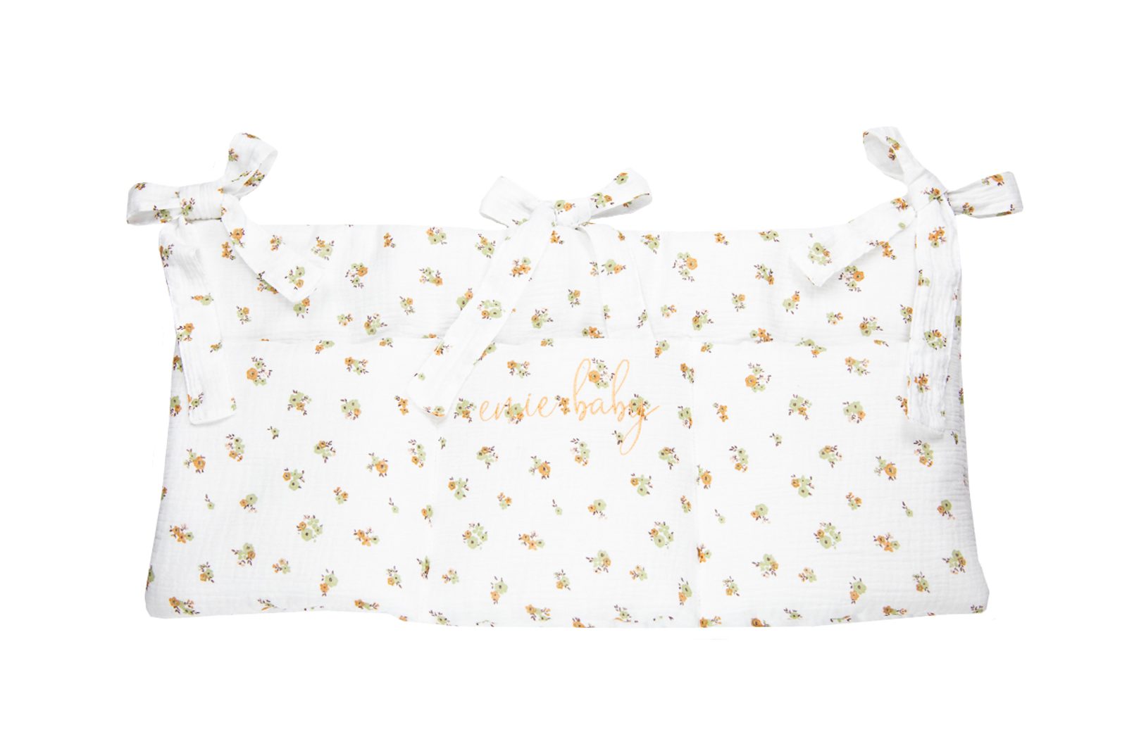 enie baby Mušelínový kapsář bílý se zelenými květy - enie baby ...