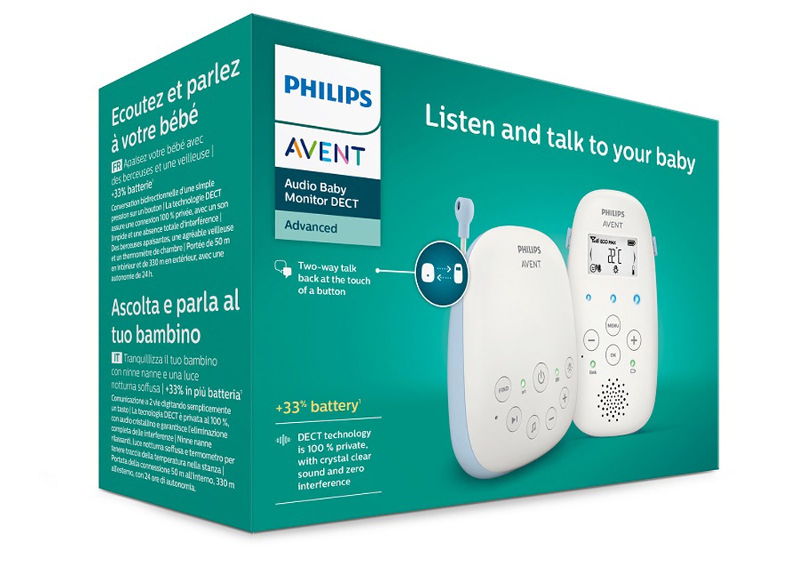 Philips AVENT Baby DECT monitor SCD715 - Avent - Elektronické chůvičky ...