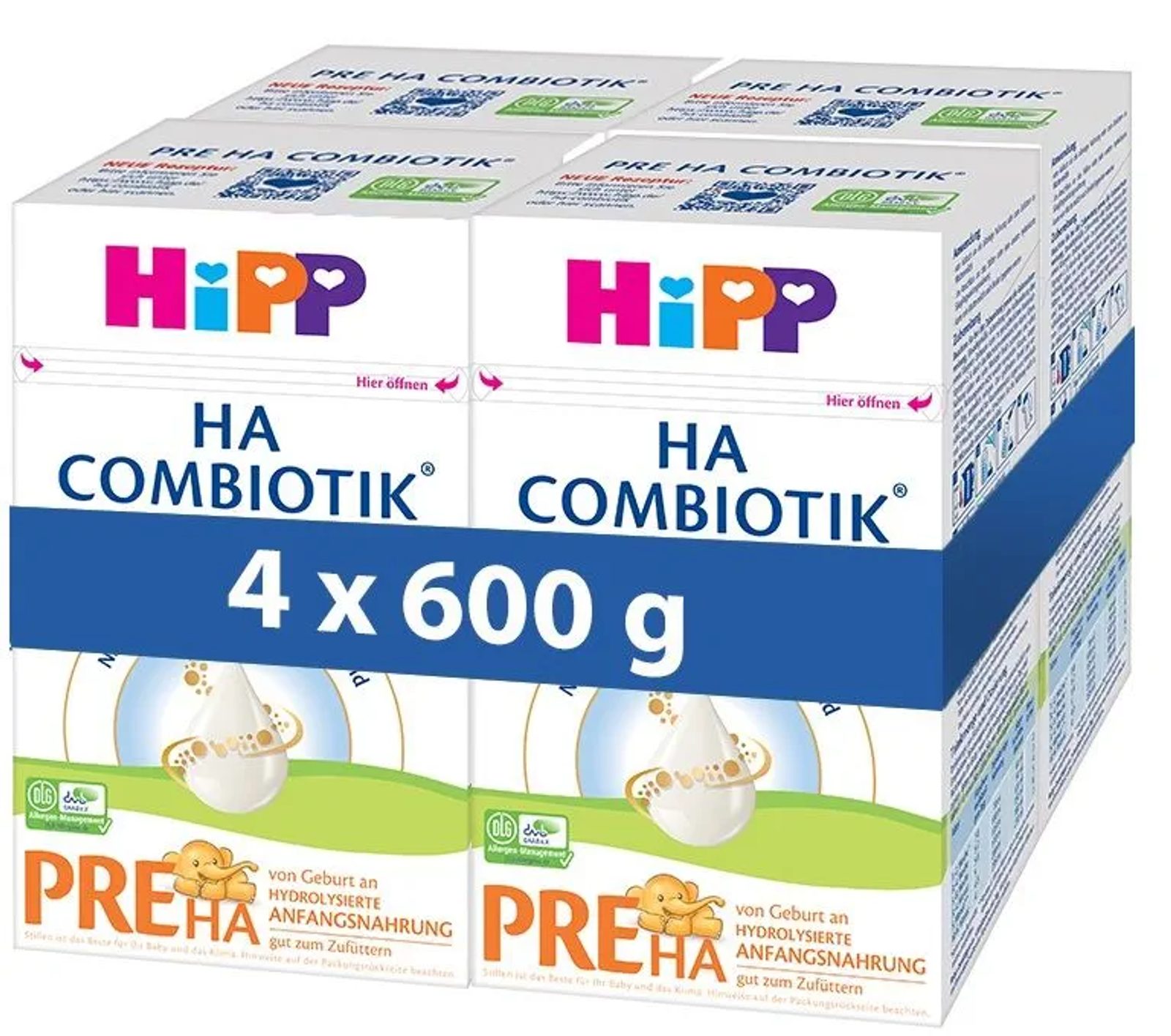 HiPP 4x Počáteční kojenecká výživa HiPP HA 1 Combiotik 600g - HiPP ...