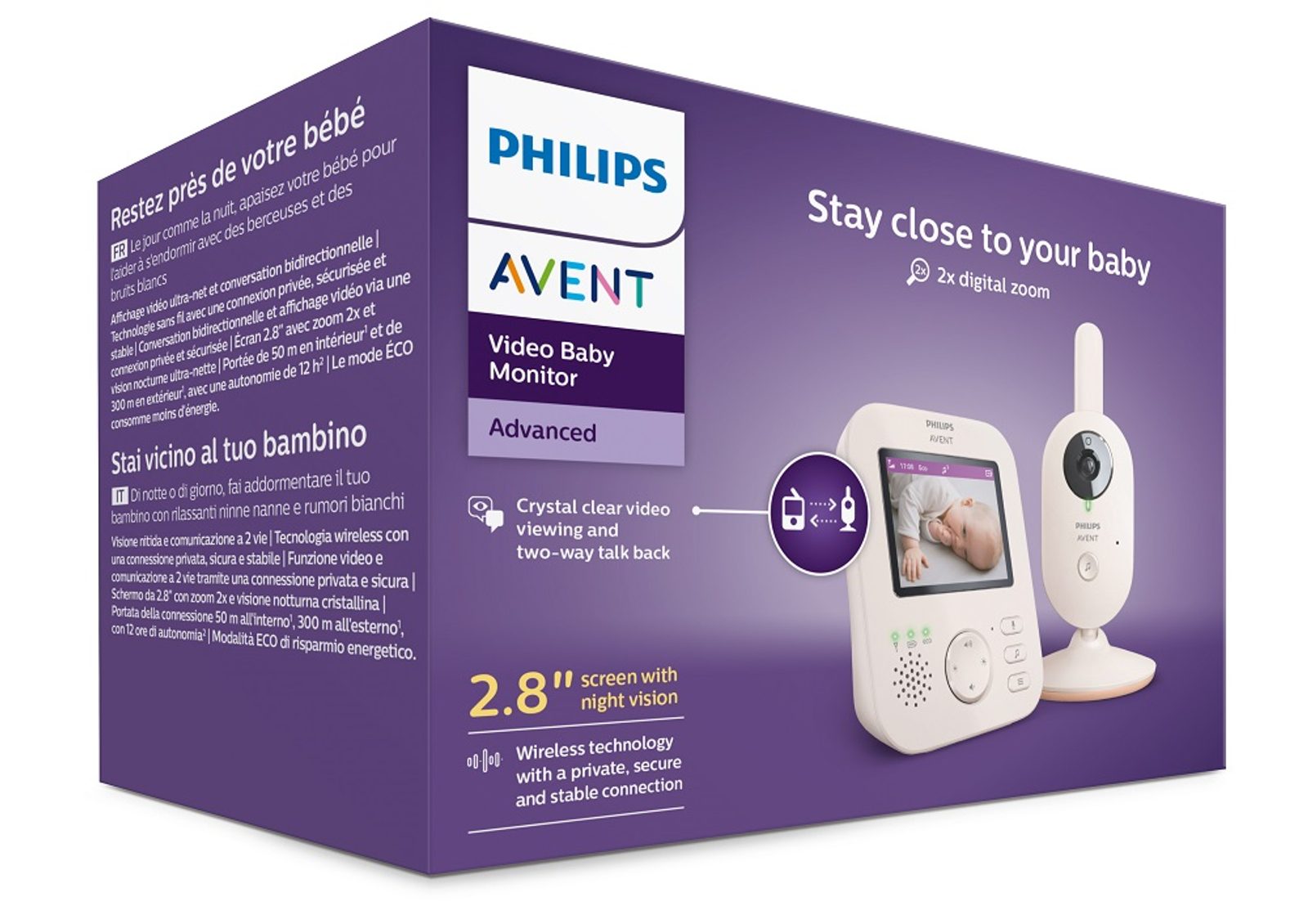 Philips AVENT Baby video monitor SCD881/26 - Avent - Elektronické ...