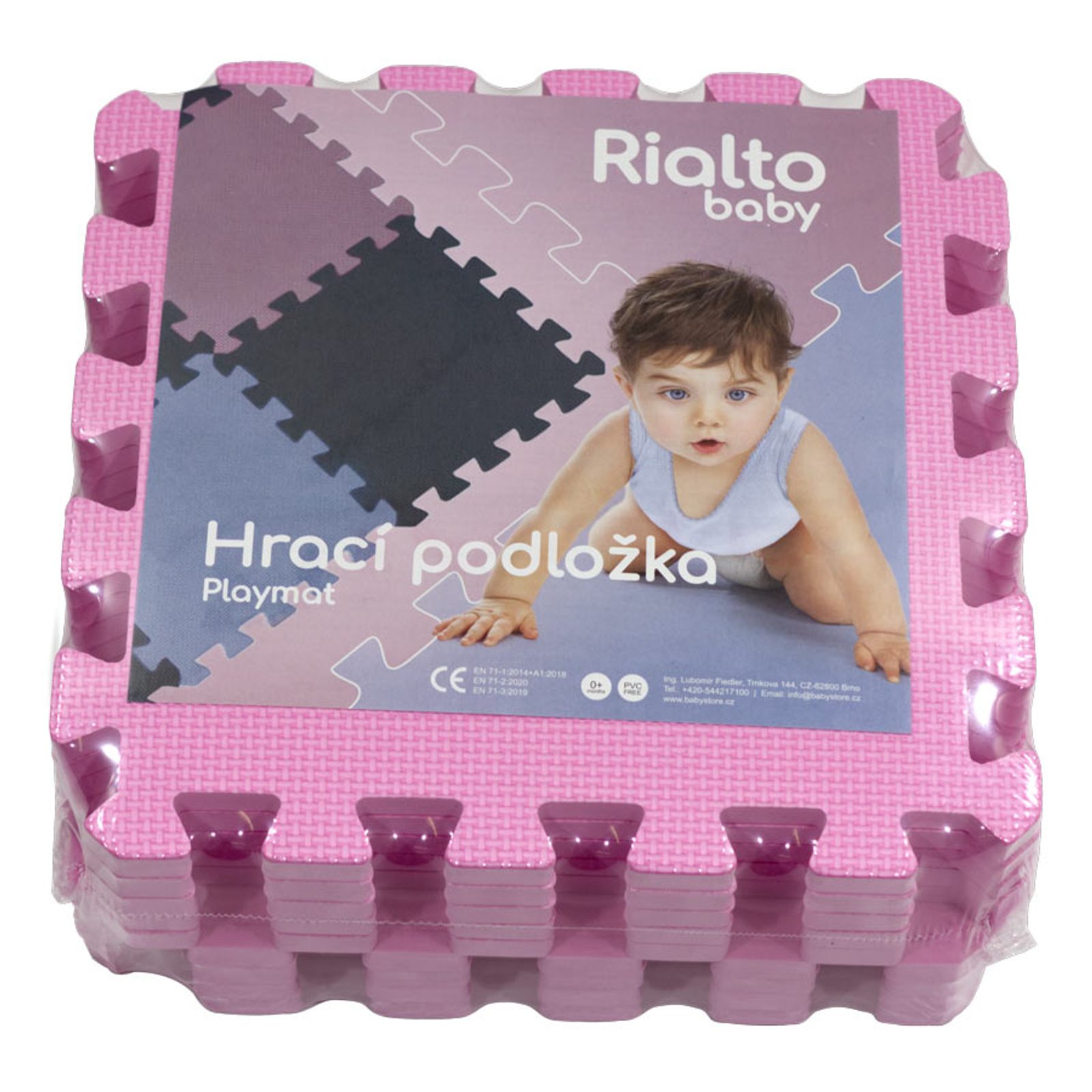 Rialto Baby Hrací podložka puzzle Pink 90x90 cm - Rialto Baby ...