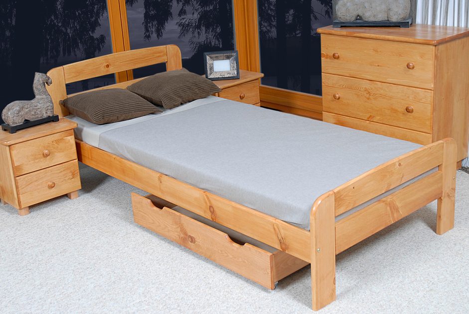 Dřevěná postel Klaudia 90 x 200 cm - 90 x 200 cm - www.maxi-postele.cz