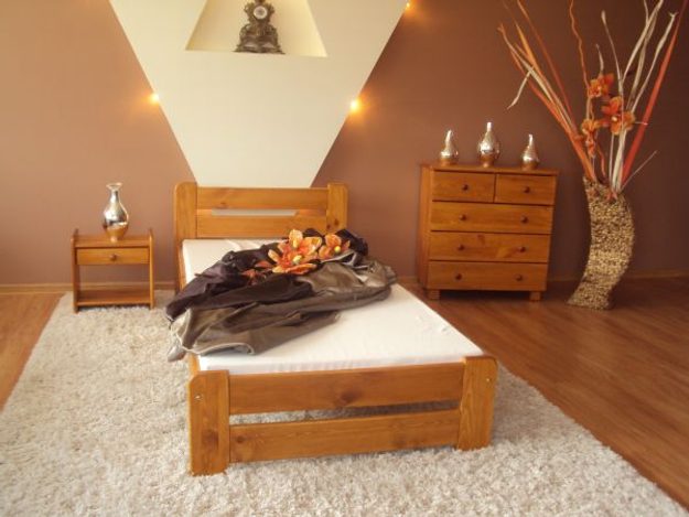 Borovicová postel Eureka 100 x 200 cm - 100 x 200 cm - www.maxi-postele.cz
