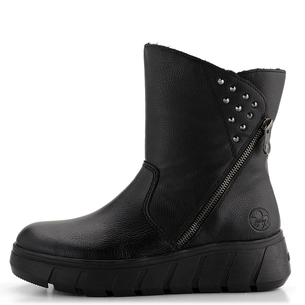 Rieker členková obuv na platforme čierna Y3551-00 - Rieker - Členková ...