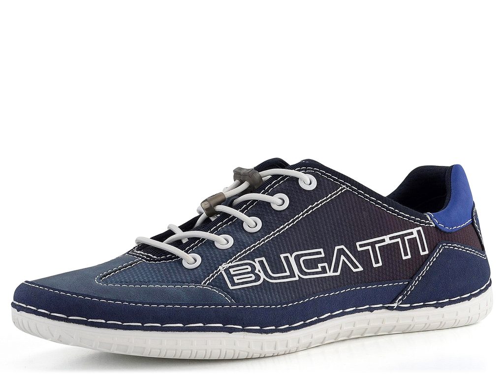 Bugatti tmavě modré polobotky 341-AFF02-5000 - Bugatti - Pánská obuv ...