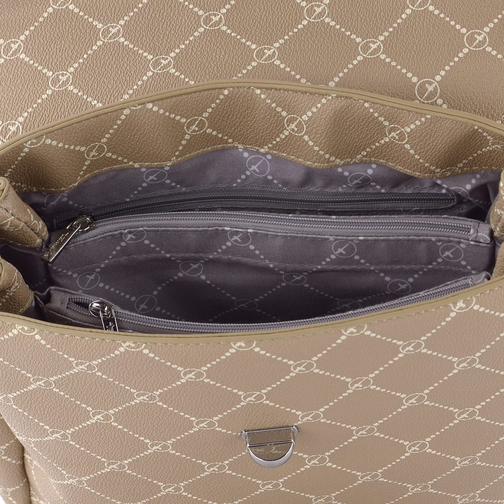 Tamaris městský batoh s potiskem Sand/Cognac 31725 - Tamaris - Batohy ...