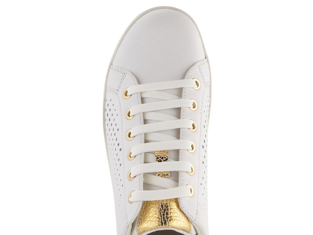 Geox tenisky Jaysen White/Gold D151BB085CFC0232 - Geox - Tenisky a ...