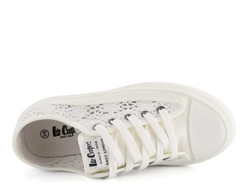 Lee Cooper tenisky s krajkou bílé LCW-23-44-1617LB - Lee Cooper ...