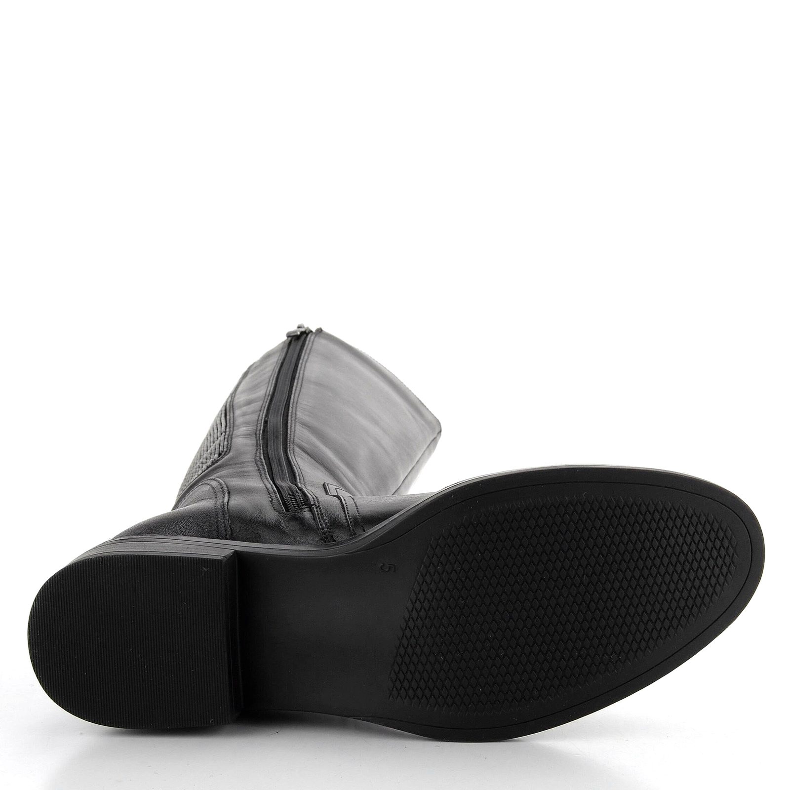 Caprice černé kozačky XL Shaft Black Comb 9-25523-41 - Caprice - Dámská ...