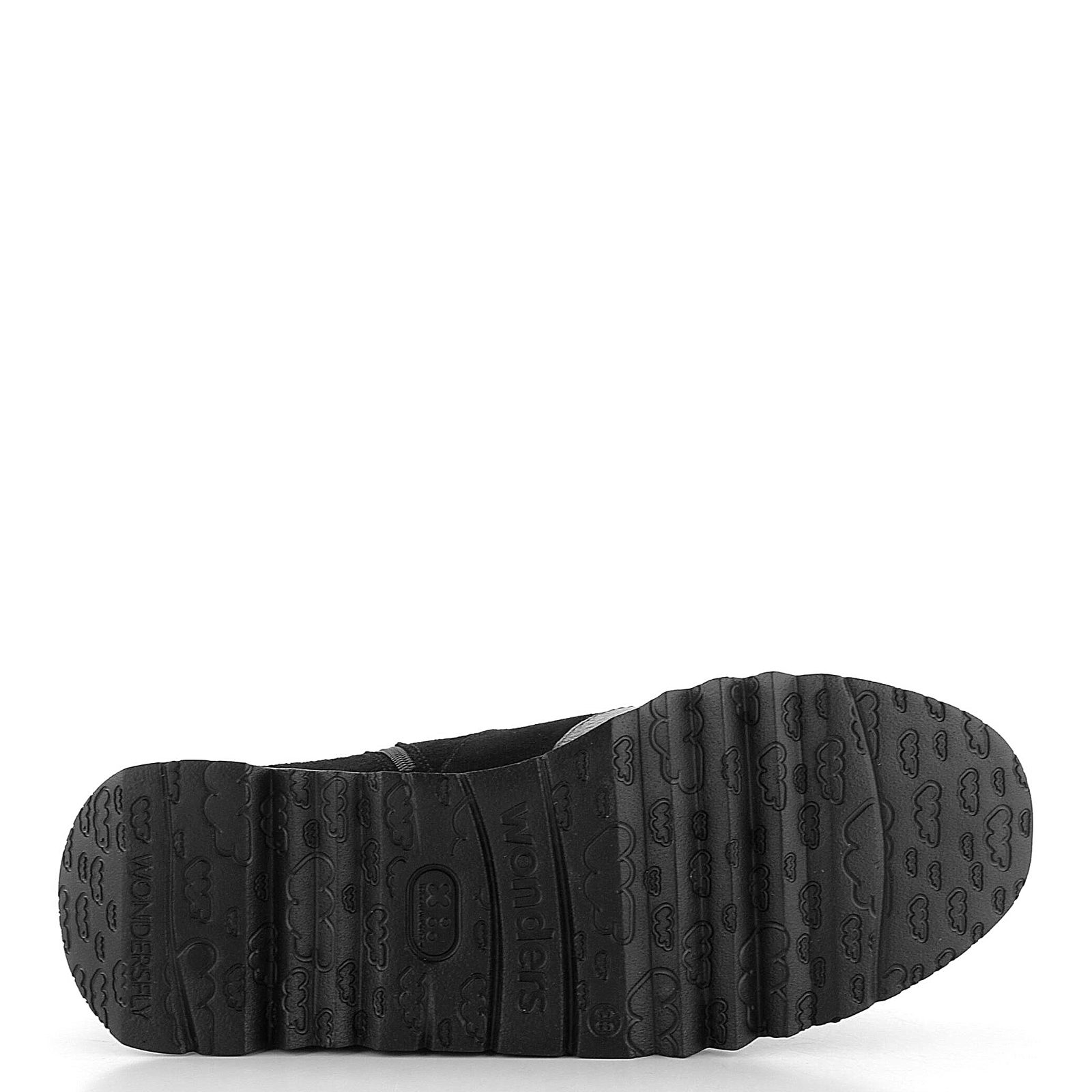 Wonders členková obuv na platforme Plomo/Negro E-6752 - Wonders ...