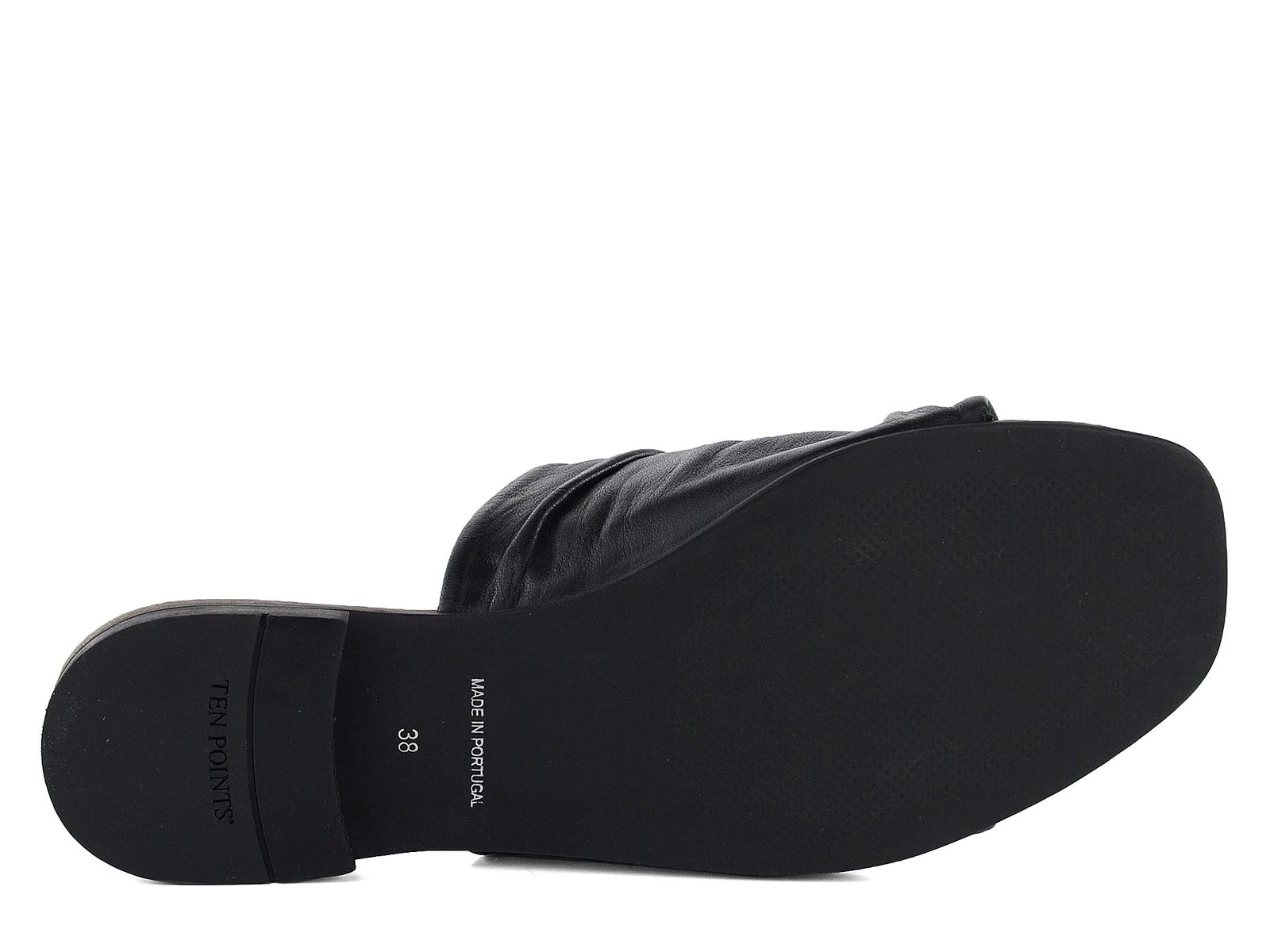 Ten Points pantofle nízké řasené černé 457013 - Ten Points - Pantofle ...