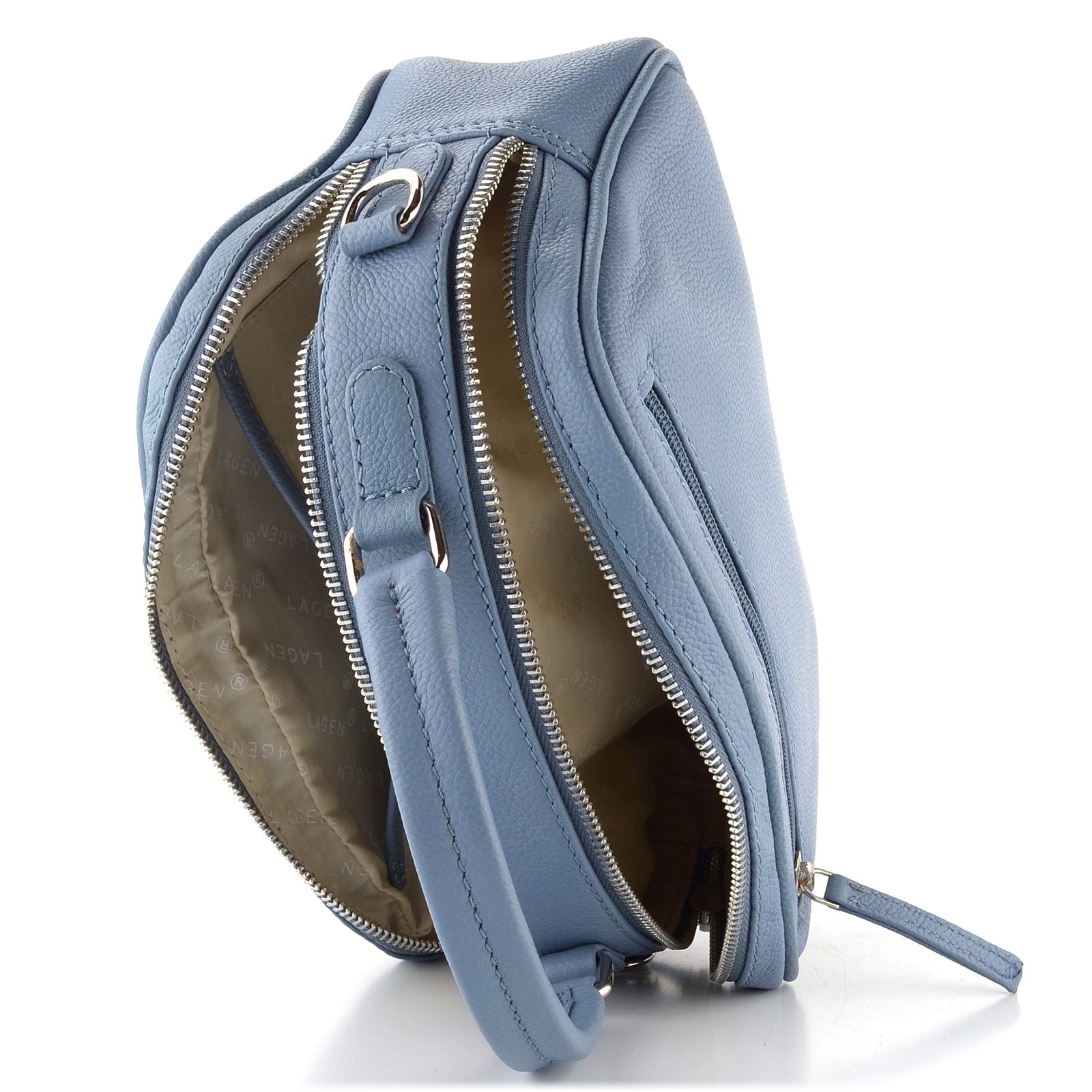 Dámská kožená kabelka do ruky/crossbody BLC-22/2068 Lavender - Lagen ...