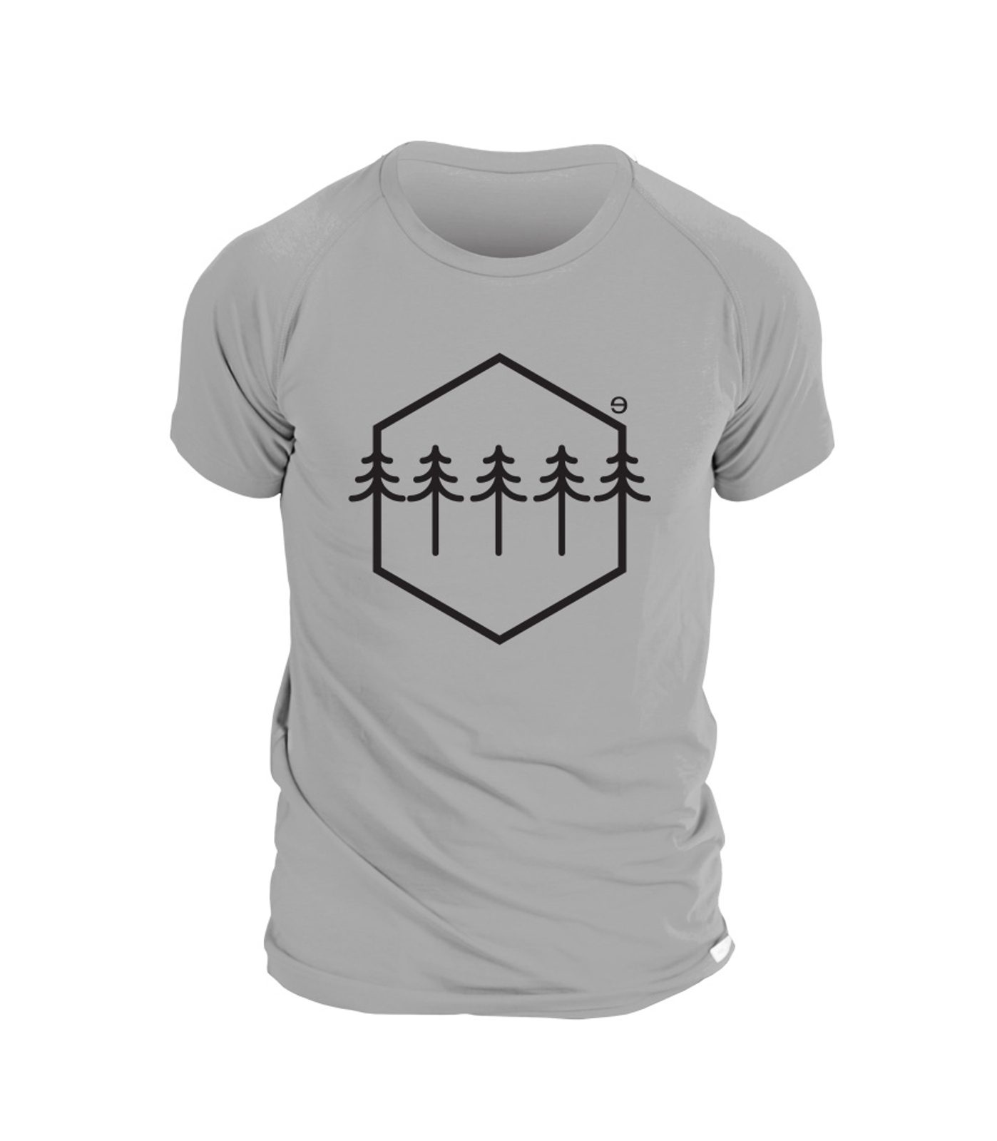 Pánské triko nanosilver s potiskem Trees | nanosilver.cz