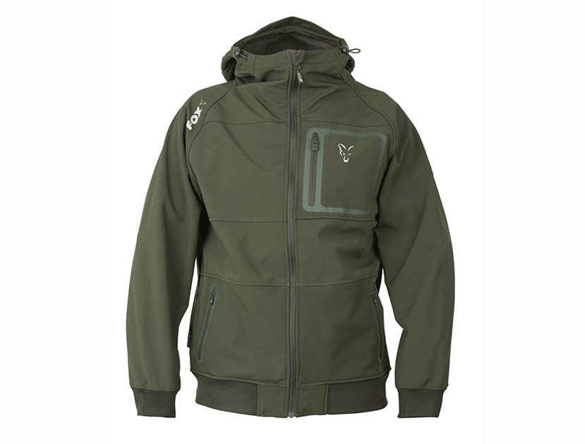 Fox Bunda Collection Green & Silver Shell Hoodie | Chyť a pusť