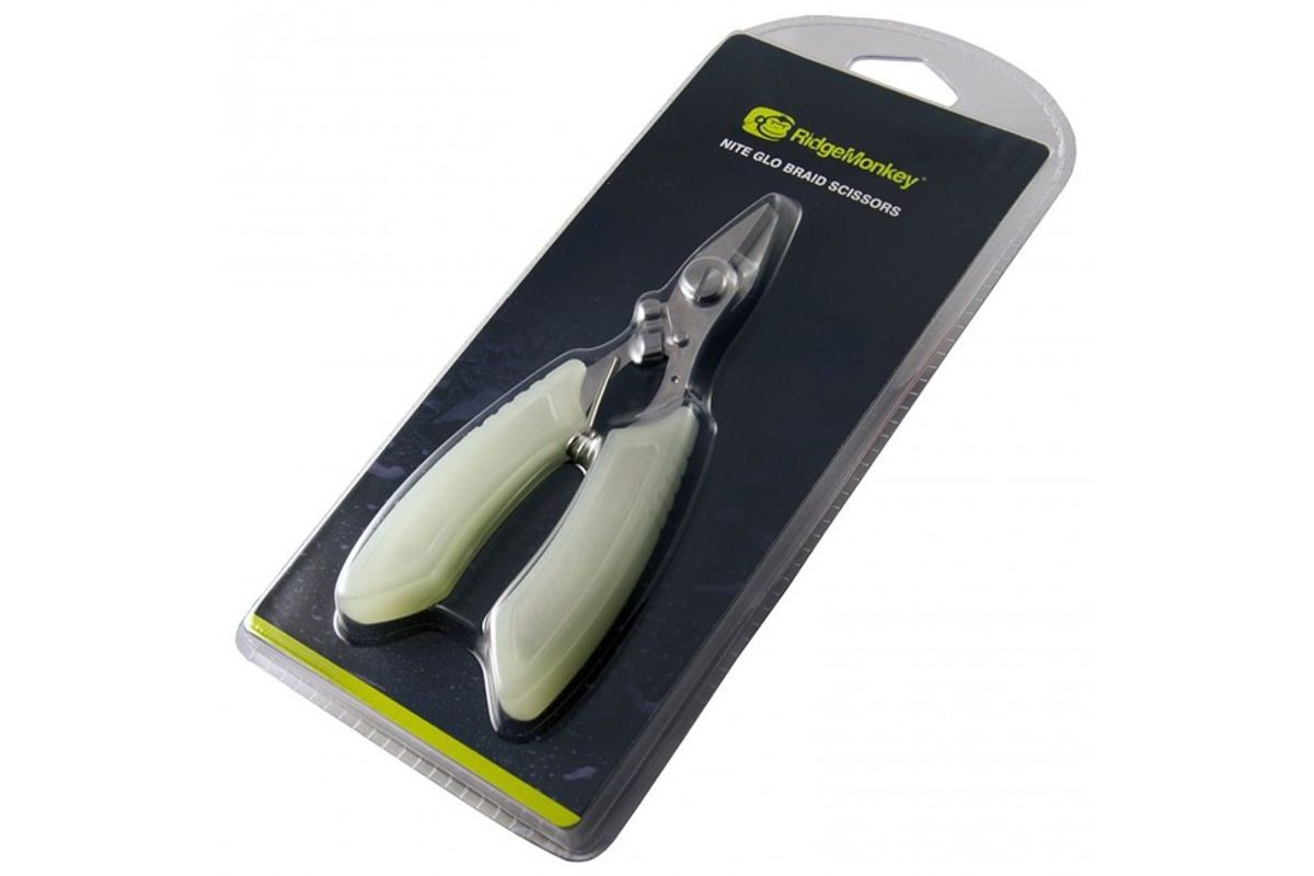 RidgeMonkey Nůžky svítící Nite Glo Scissors | Chyť a pusť