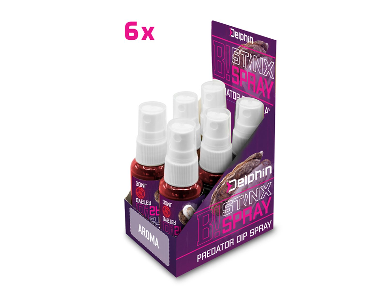 Delphin Dipovací sprej Stinx Spray Ústřice/Červený 30ml | Chyť a pusť