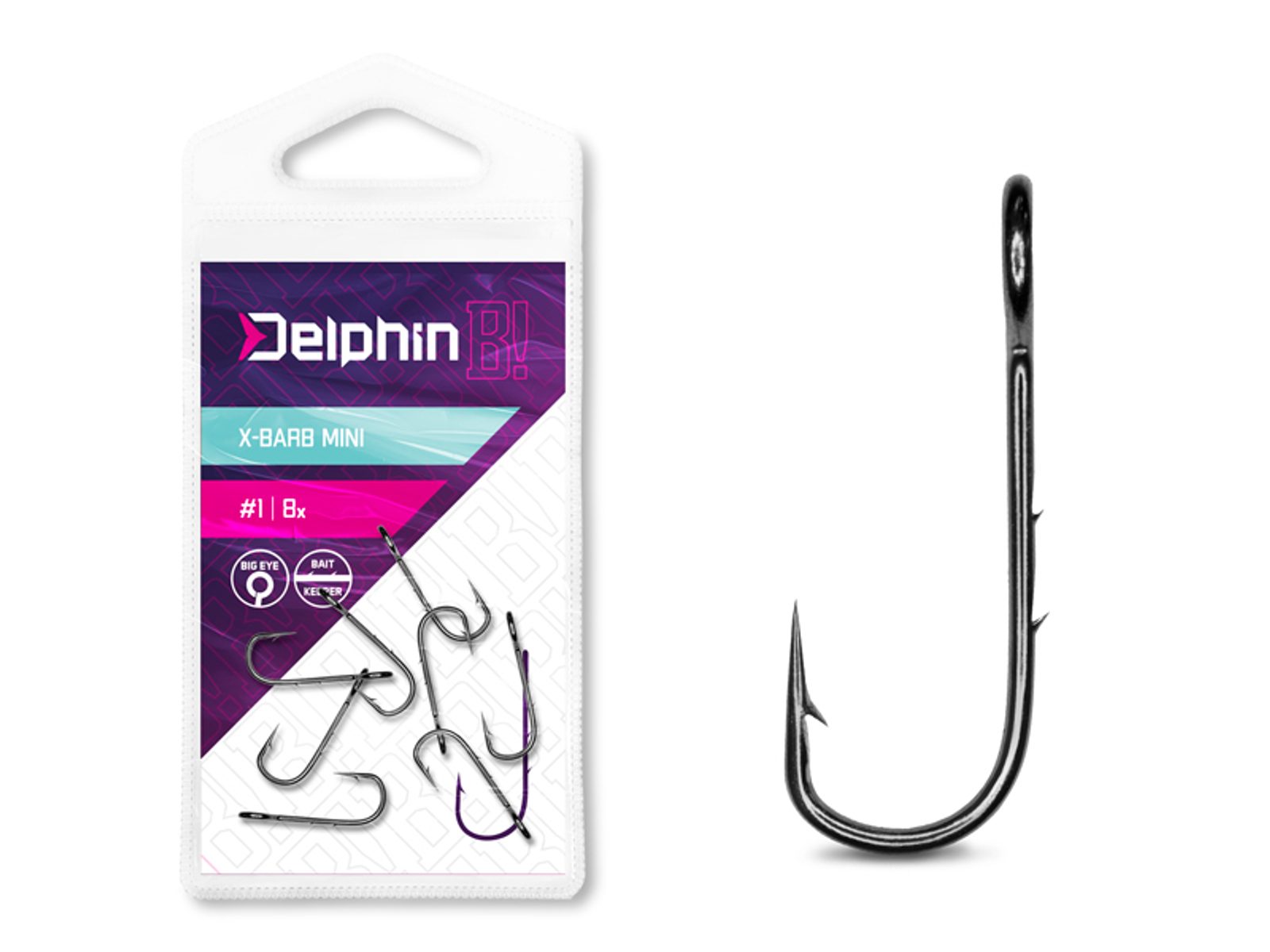 Delphin Háček na čeburašku B! X-Barb Mini 8ks | Chyť a pusť