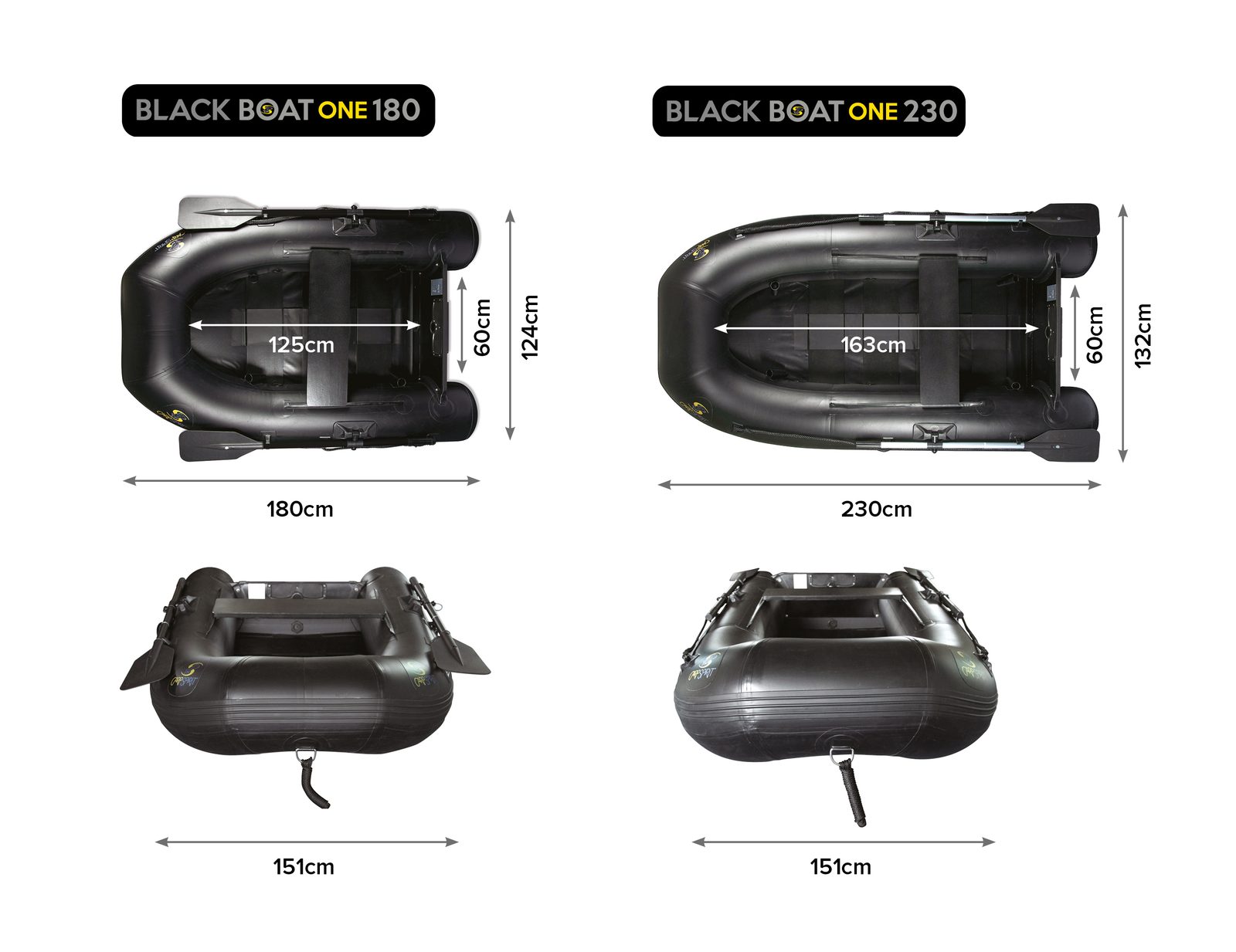 Carp Spirit Člun Black Boat One 180 | Chyť a pusť