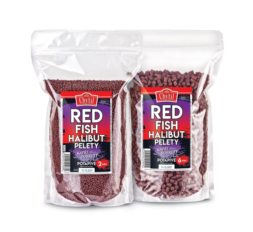 Chytil Pelety Red Fish Halibut 800g | Chyť a pusť