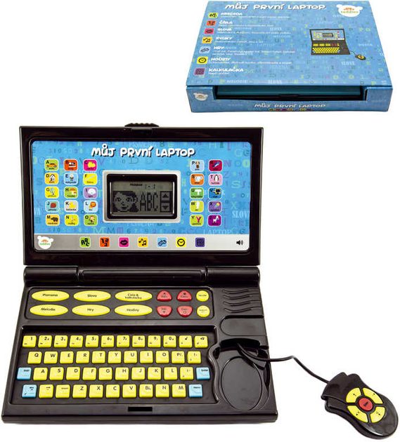 Můj první laptop multifunkční dětský notebook naučný 50 programů na ...