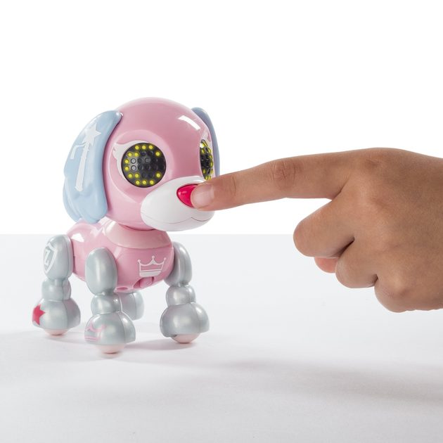 Dog Zoomer Zuppstar štěňátko interaktivní 10cm na baterie Světlo Zvuk 2 ...