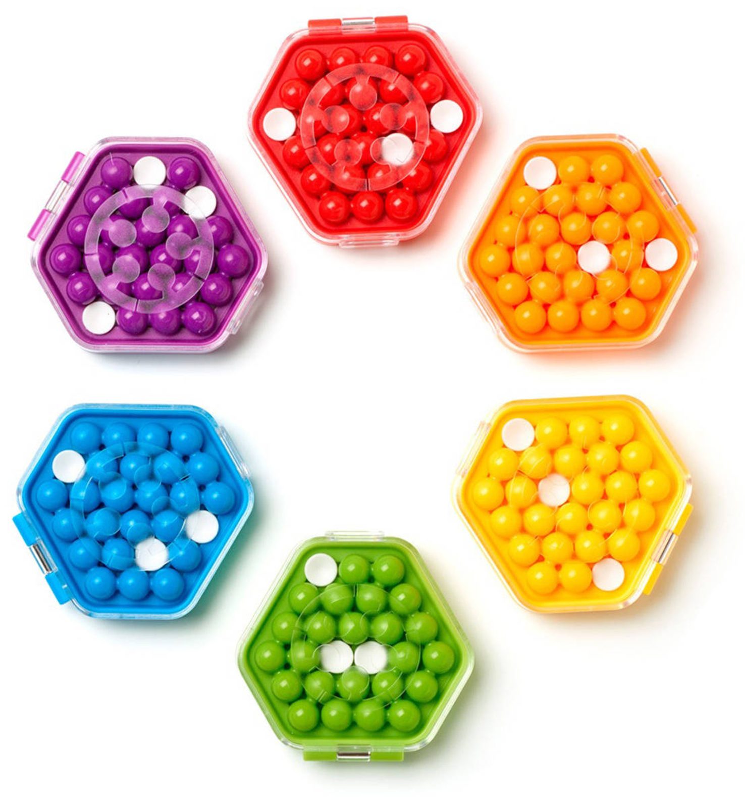 MINDOK HRA Smart IQ Mini Hexpert hlavolam pro 1 hráče 6 barev ...