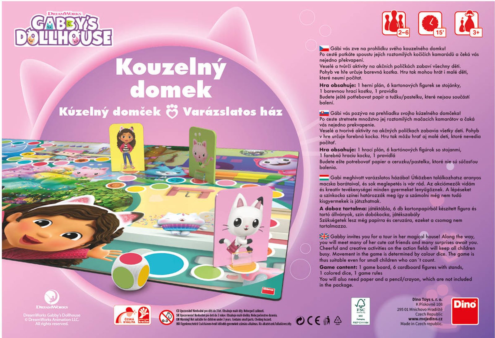 DINO Hra Gábinin kouzelný domek *SPOLEČENSKÉ HRY* | Deskové hry ...