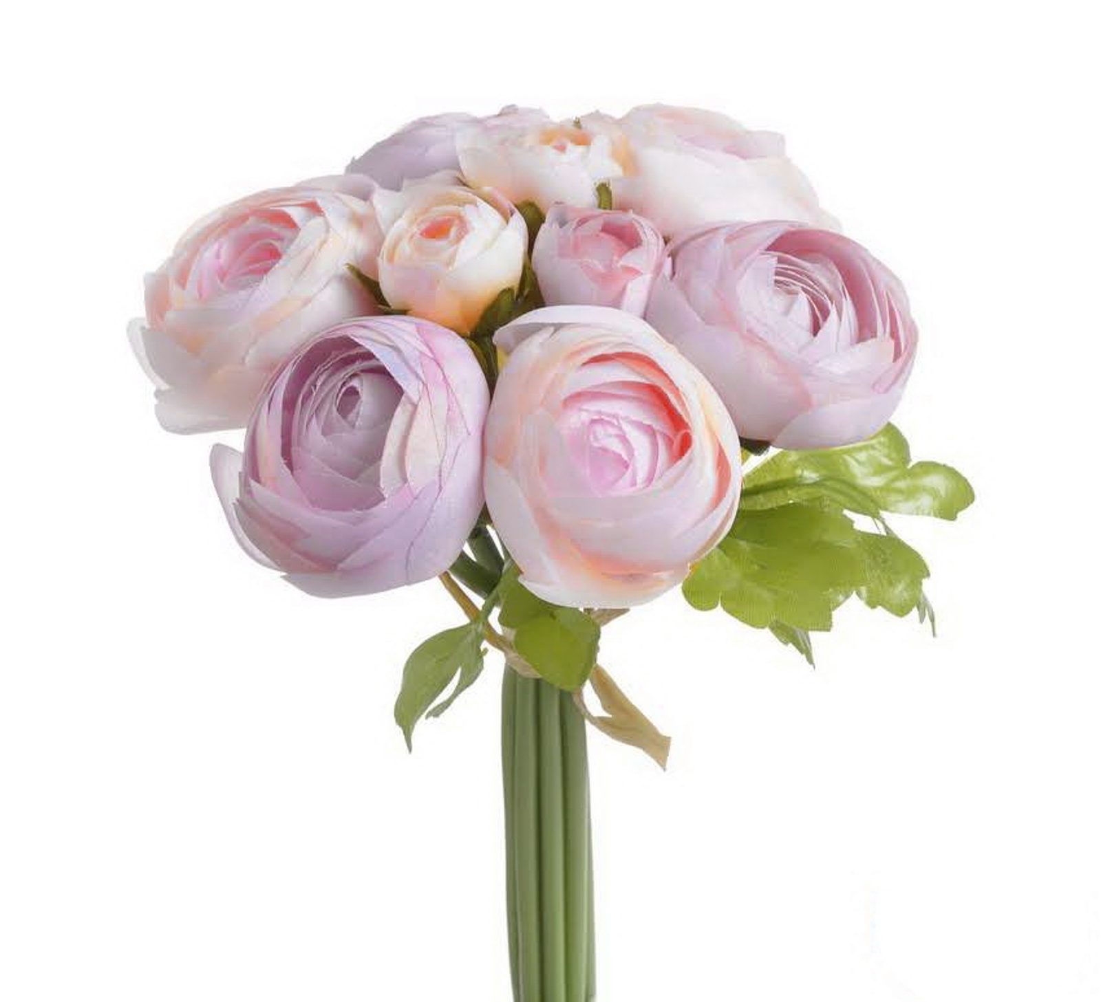 Umělá kytice Ranunculus pryskyřník svazek – baby pink (20 cm) | Mikaton.cz