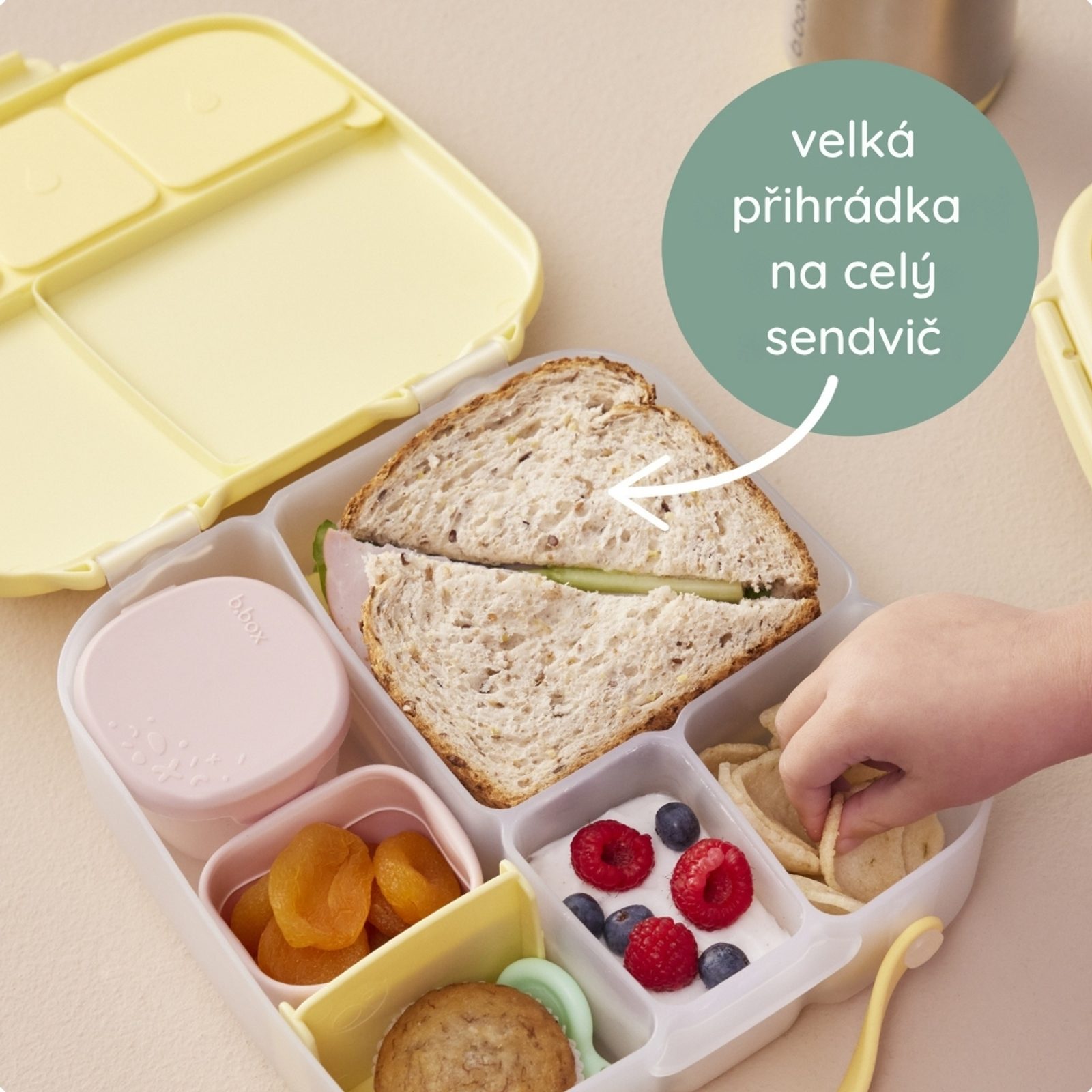 Svačinový box velký - broskvový - b.box - Nádobí a stolování - www ...