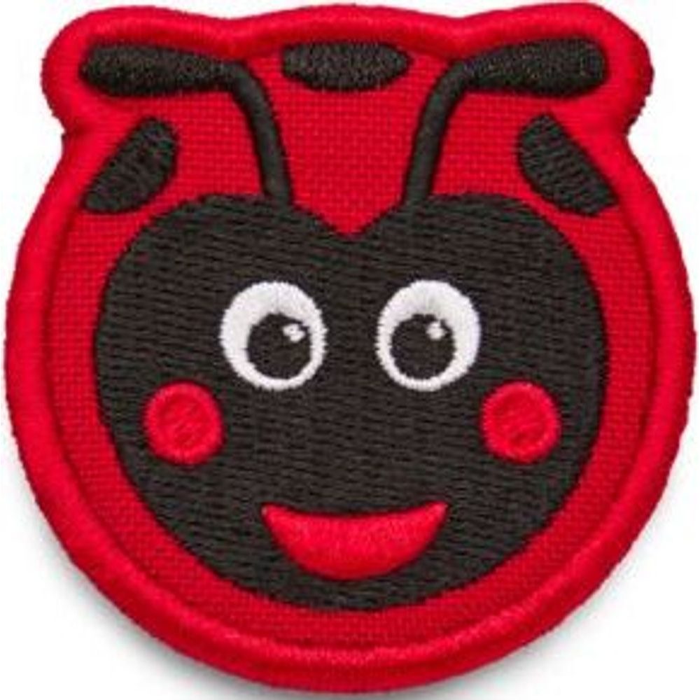 Outdoorweb.eu - Velcro badge Ladybird - black - Children's Velcro badge ...