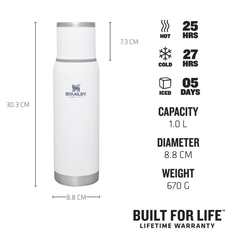 Outdoorweb.eu - Adventure To-Go 1 l Polar bílá - thermos - STANLEY - 51 ...