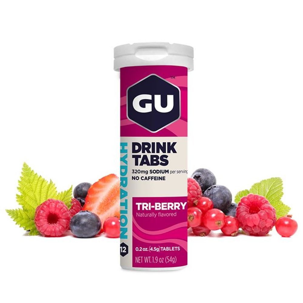 Outdoorweb.eu - Hydration Drink Tabs 54 g Triberry - Ionic drink - GU ...
