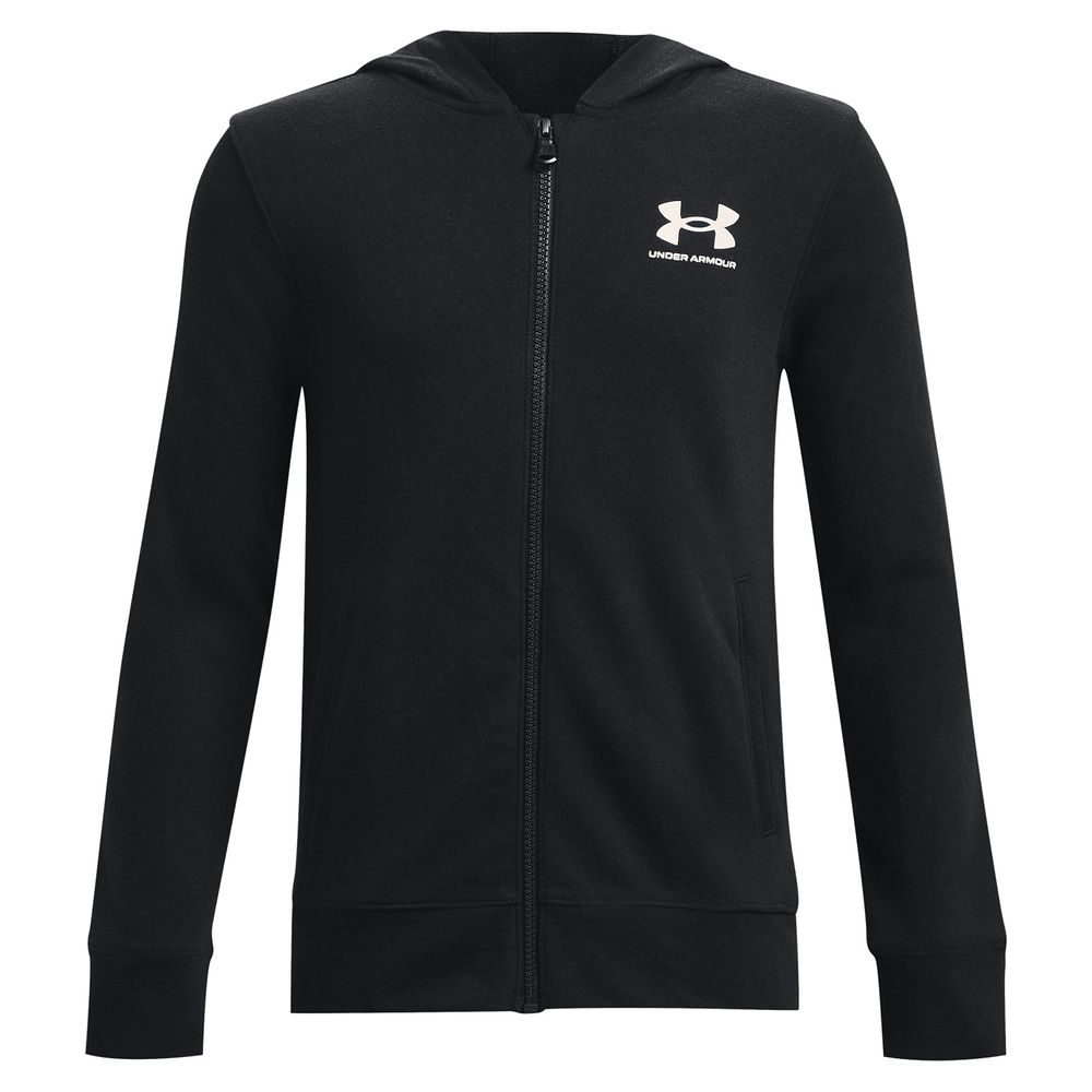 Rival Terry FZ Hoodie, black/white - mikina chlapecká - UNDER ARMOUR - 979 Kč