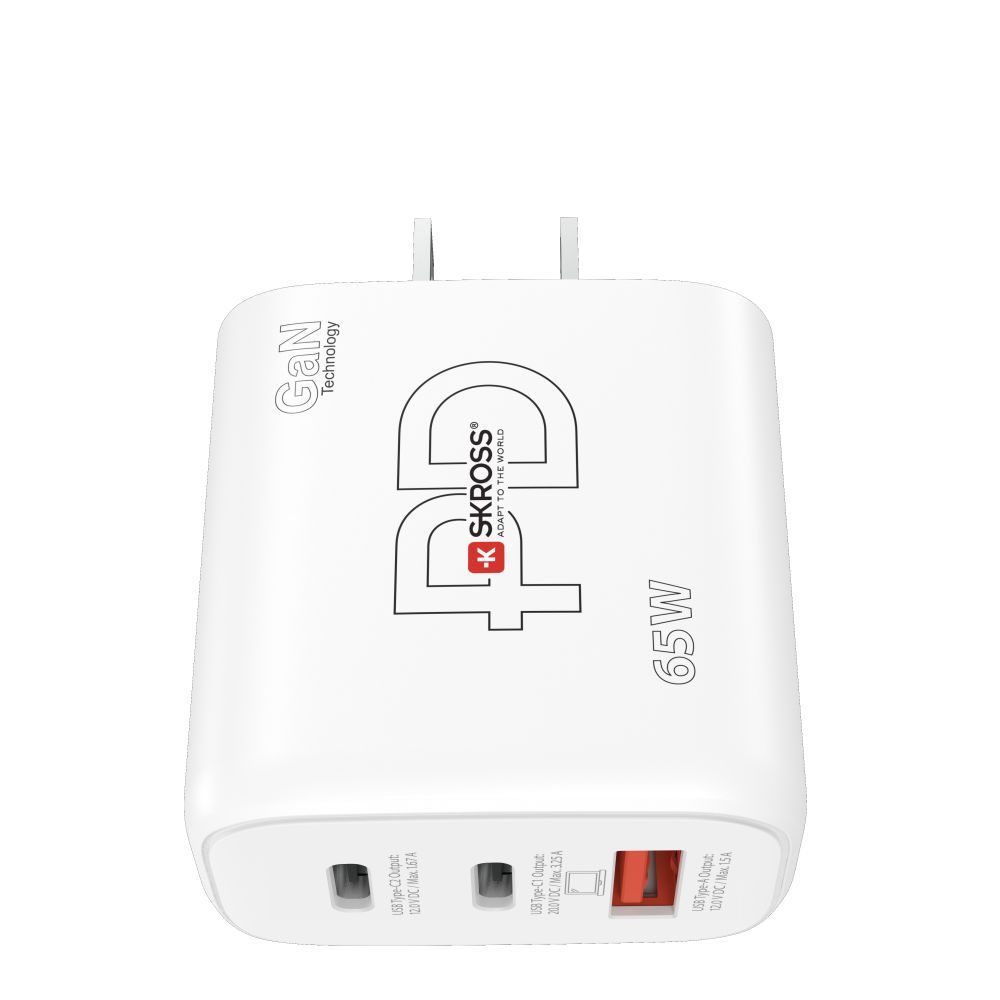 Outdoorweb - DC57USA-PD65 USB A+C nabíjecí adaptér Power charger 65W GaN US, Power Delivery, typ ...