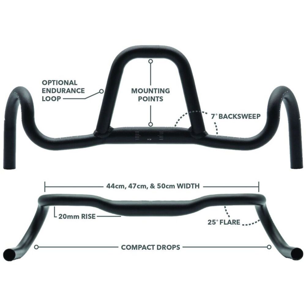 Outdoorweb.eu - Kitchen Sink Loop 50cm - Handlebars for gravel - REDSHIFT - 142.17
