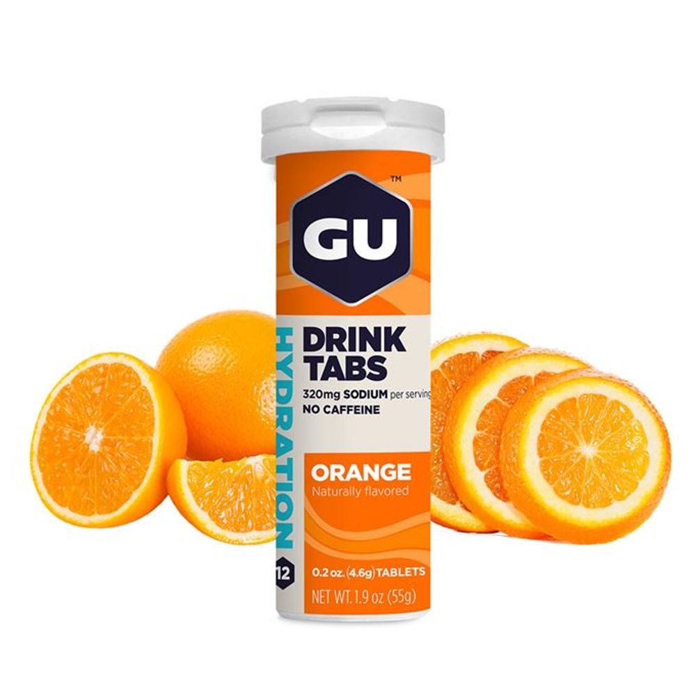 Outdoorweb.eu - Hydration Drink Tabs 54 g Orange - Ionic drink - GU - 9 ...