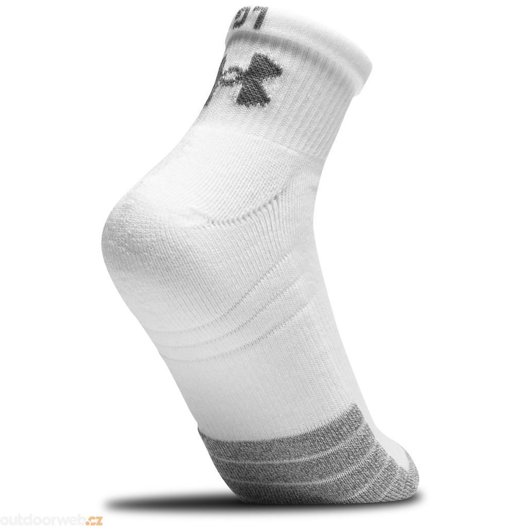 UA Heatgear Quarter 3pk, White - ponožky kotníkové 3 páry - UNDER ...