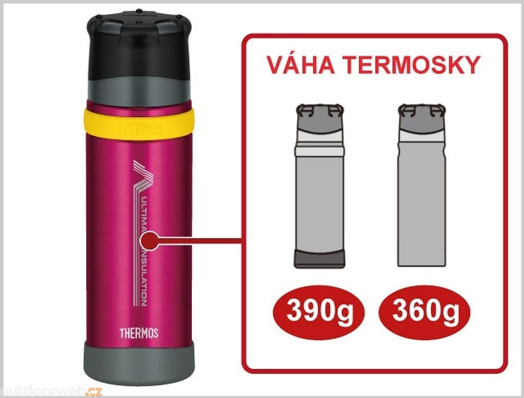 Termoska se šálkem do extrémních podmínek 900 ml, hnědá - nerezová ...