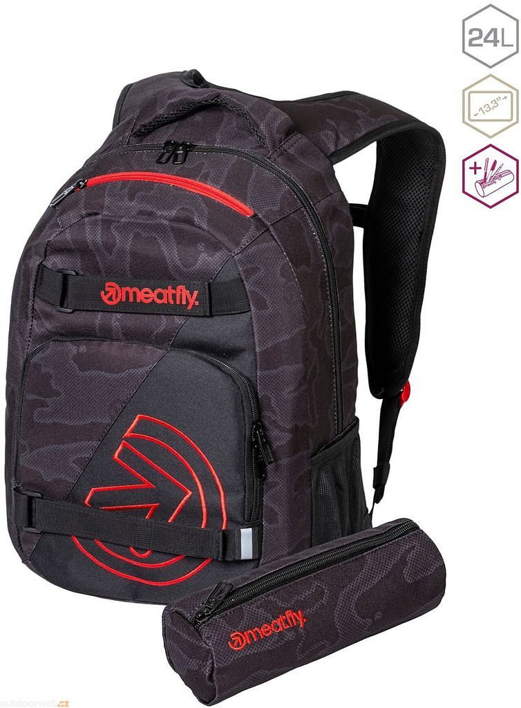 Outdoorweb.eu - Exile 24, Morph Black - school backpack + pencil case ...
