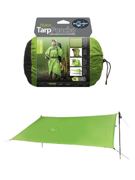 Outdoorweb.eu - Nylon 70D Tarp Poncho Green - raincoat poncho - SEA TO ...