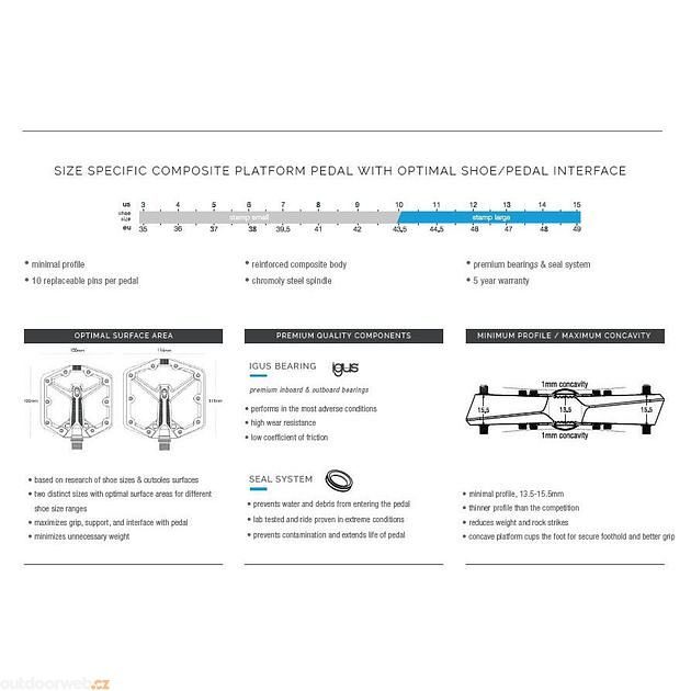 Stamp 1 Large Red Gen 2 - Pedály - CRANKBROTHERS - 1 349 Kč ...