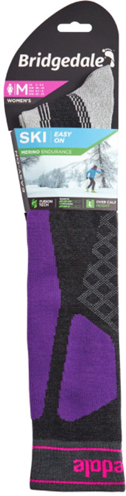 BRIDGEDALE Ski Easy On Women's, graphite/purple
