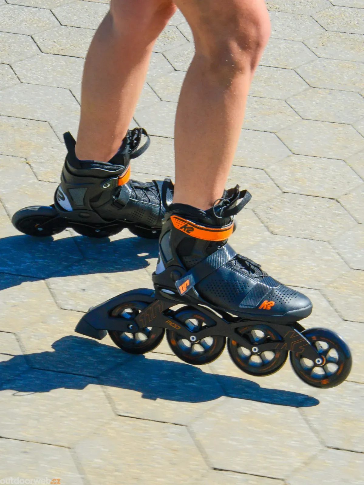 MOD 110, black orange - pánské kolečkové brusle - K2 - 9 199 Kč