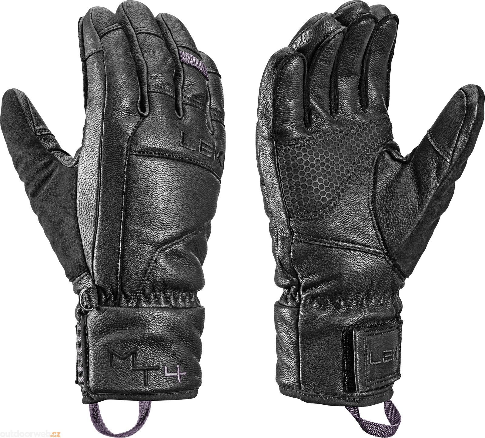 Montera Prime Women, black-blackberry gray - Lyžařské rukavice dámské ...