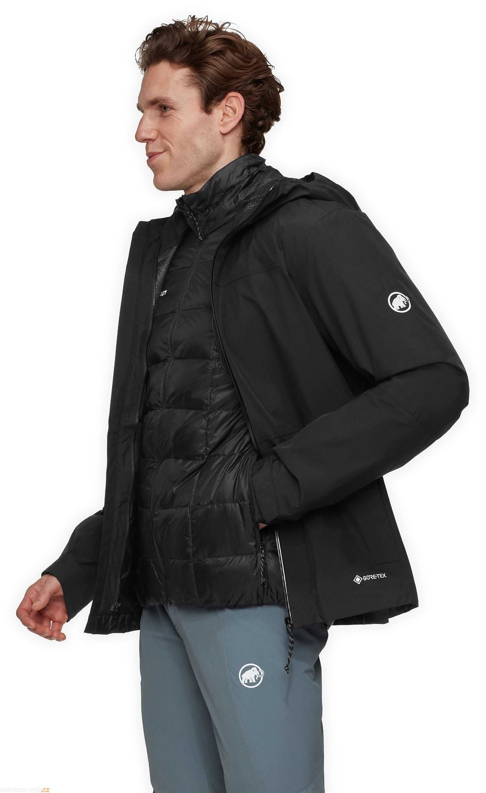 Treeline 3 in 1 HS Hooded Jacket Men black-black - bunda pánská ...