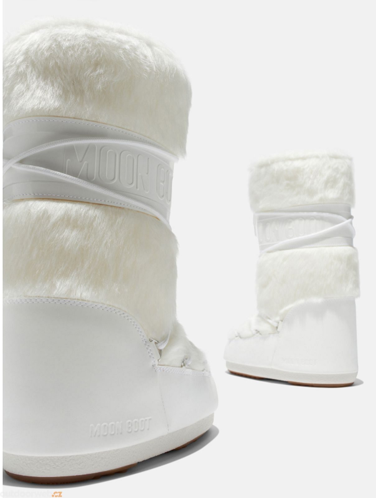 ICON FAUX FUR OPTICAL WHITE - Sněhule dámské - MOON BOOT - 5 279 Kč